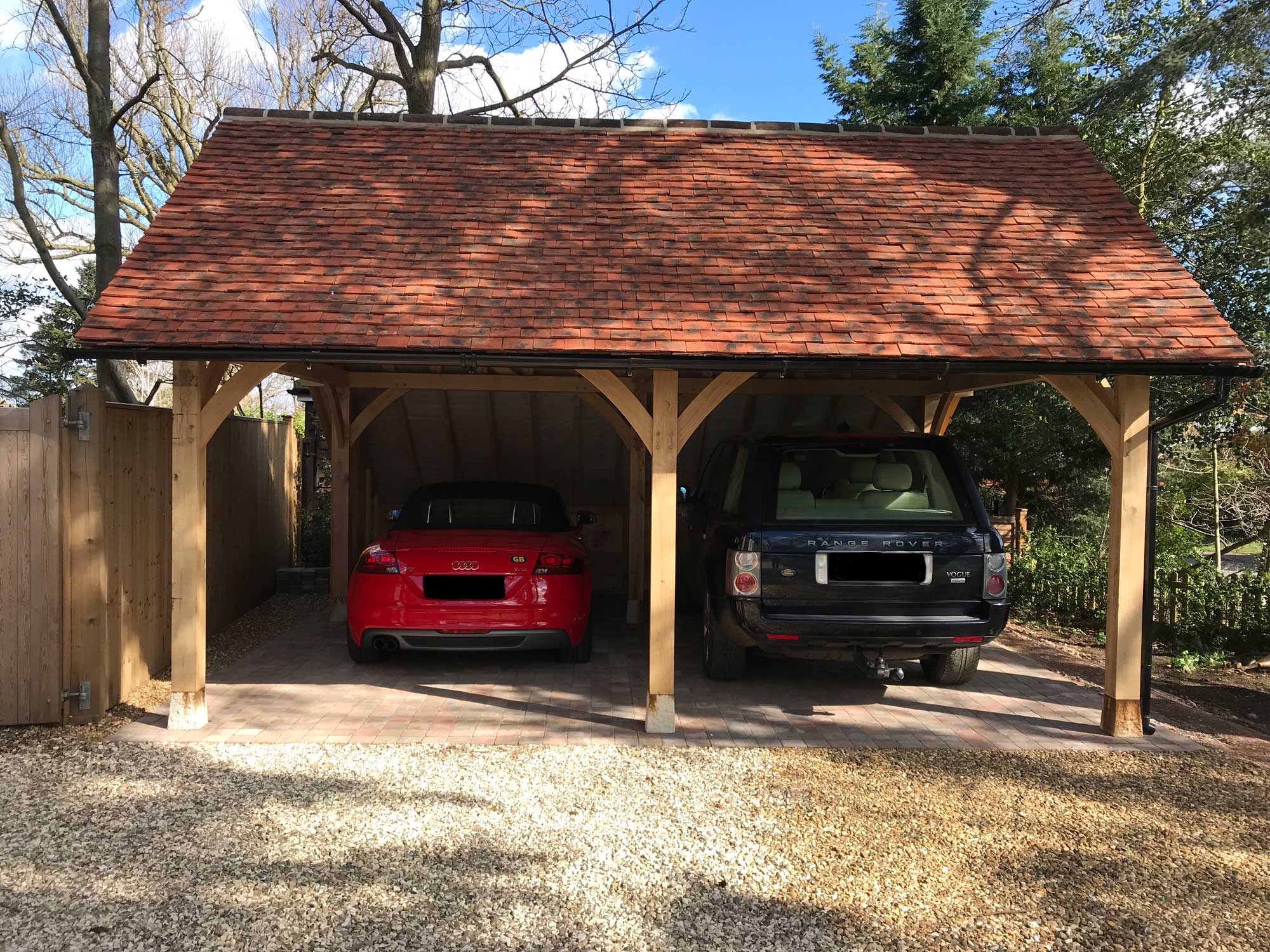 Wooden Double Carport Kits | Bespoke Designs | UK Made